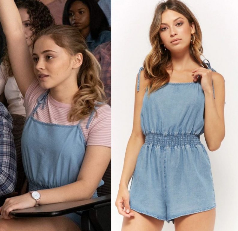 After: Tessa’s Denim Playsuit | Shopyourmovies