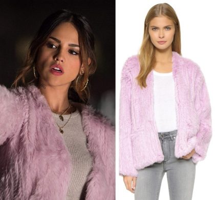 Baby Driver: Darling’s Purple Fur Jacket | Shopyourmovies