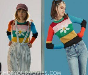 Stargirl: Susan’s Rainbow Striped Daisy Sweater | Shopyourmovies
