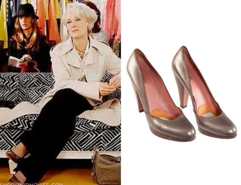 The Devil Wears Prada: Miranda’s Bronze Heels | Shopyourmovies
