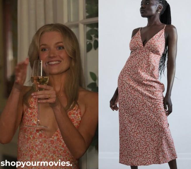 Anyone But You: Halle’s Pink Foral Dress | Shopyourmovies