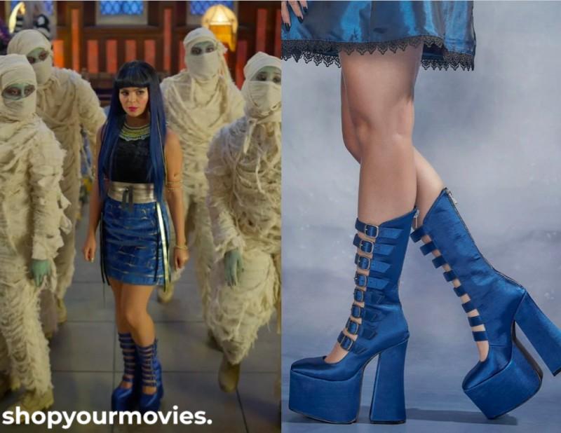 Monster High: Cleo’s Blue Buckle Platform Boots | Shopyourmovies