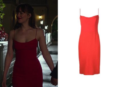Fifty Shades Darker: Anastasia’s Red Proposal Dress | Shopyourmovies