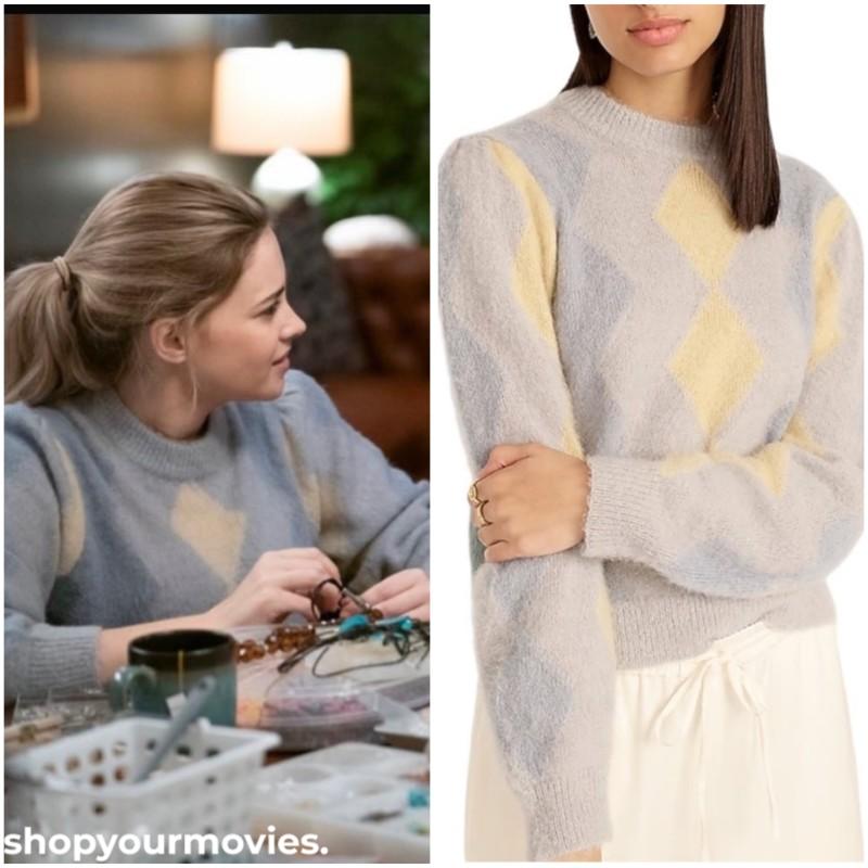 The Other Zoey: Zoey´s Diamond-Checked Cropped Crewneck Sweater ...